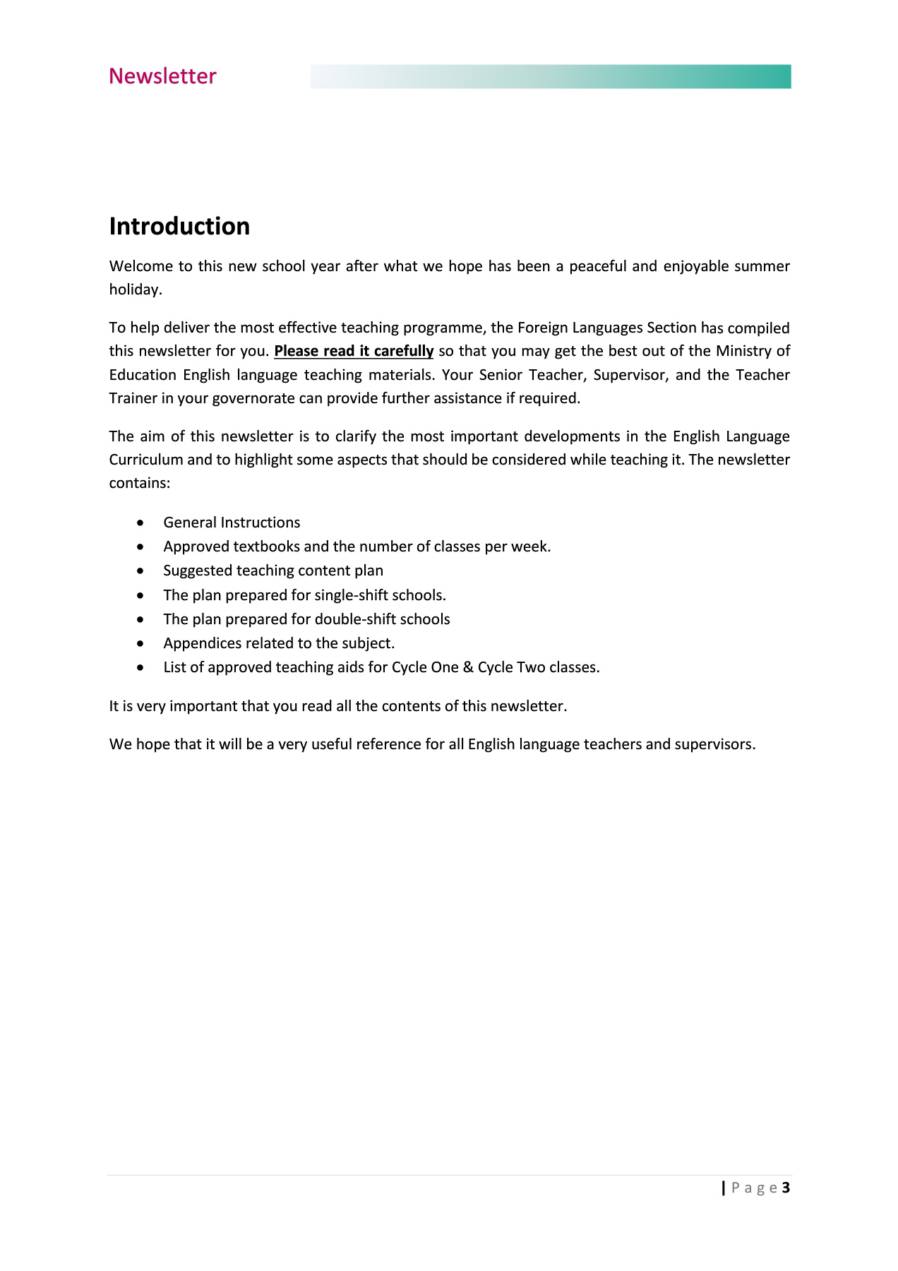 Teaching Content Plan and Learning Loss Plan 2022_2023